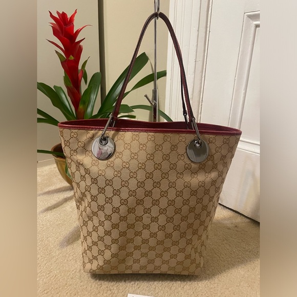 Gucci | Bags | Gucci Canvas Tote Bag | Poshmark